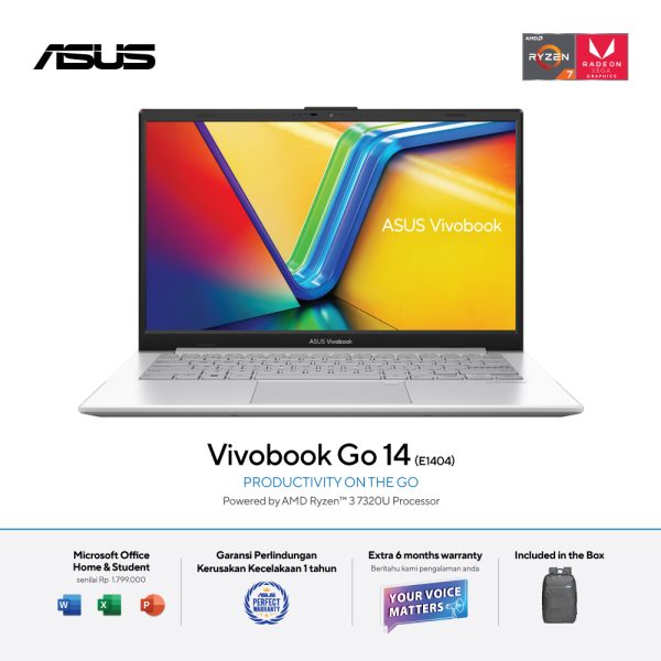 Asus Vivobook Go 14 E1404FA-FHD3853M | Asus Official Store