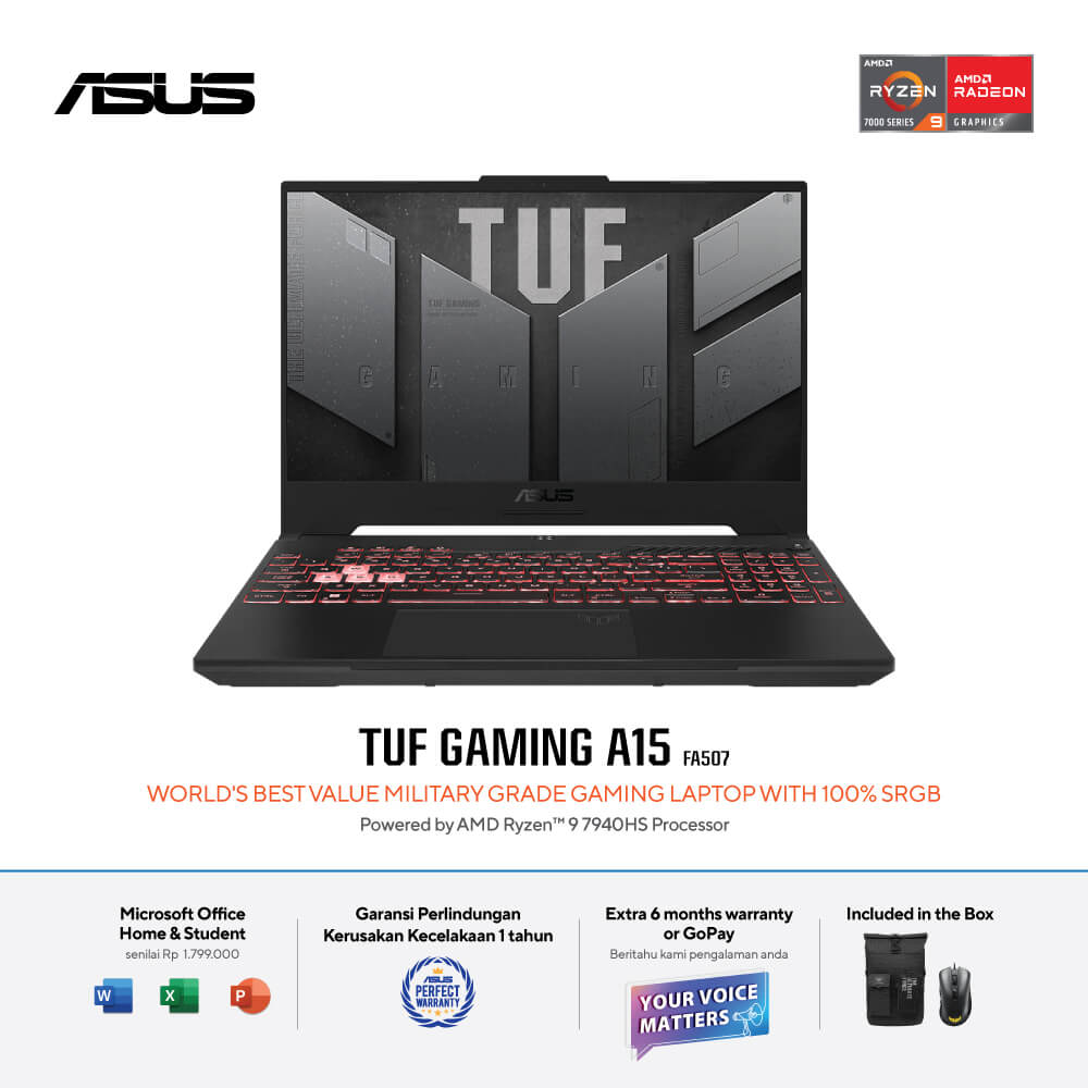 Asus TUF Gaming A15 FA507XI-R947G6G-O | MEGACOM.ID