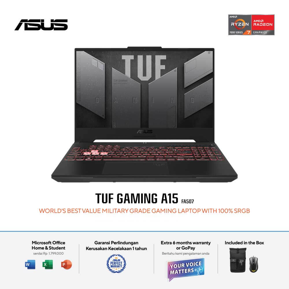 Asus TUF Gaming A15 FA507NVR-R746K6M-OM | Laptop Gaming